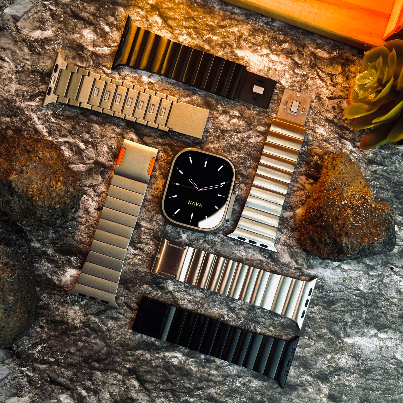 Magna Link - Titanium Apple Watch Strap – Nava-Bands